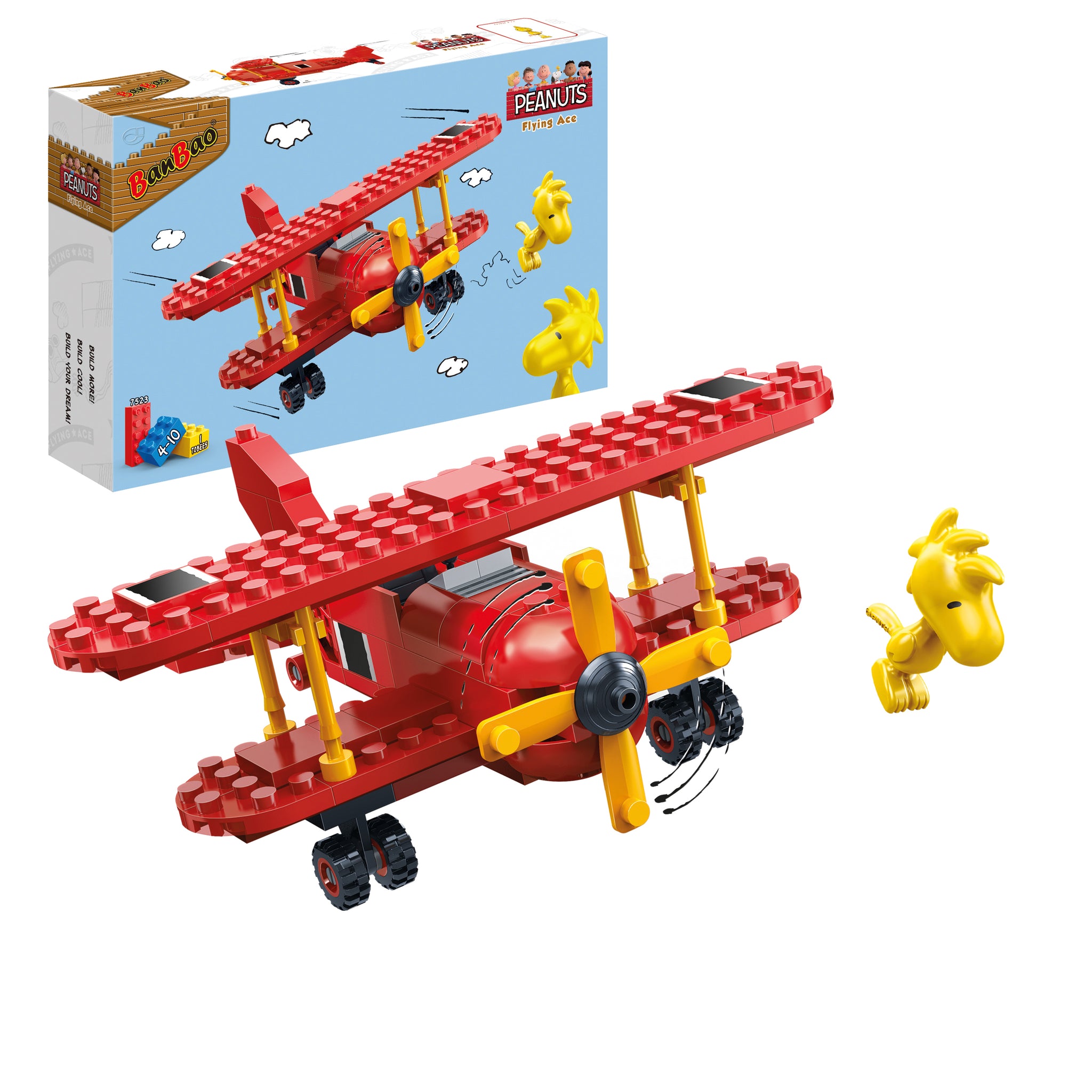 Peanuts - Flying Ace Red Plane Building Set by Ban Bao - A & D Products ...