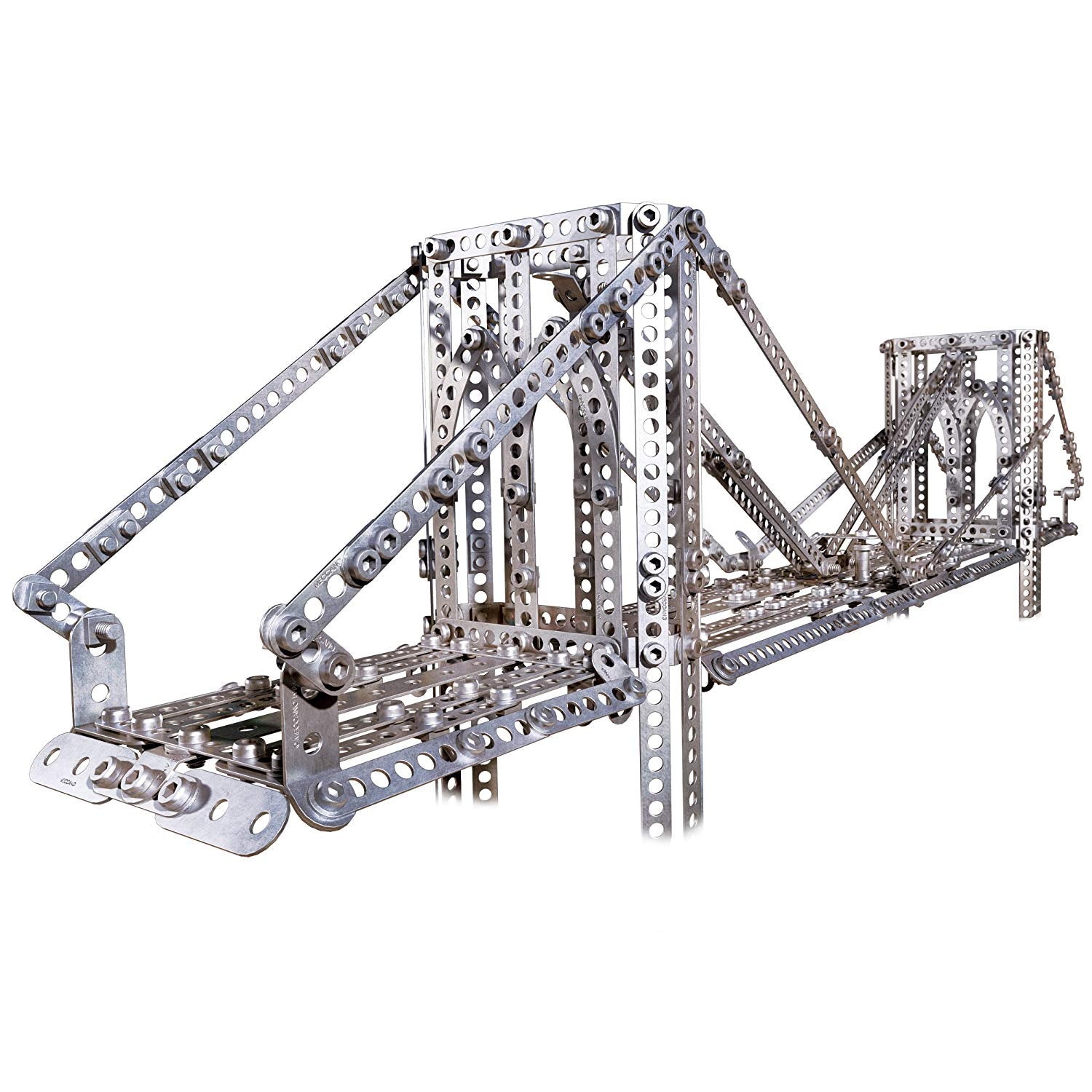 Meccano 2 in 1 Model Kit: Eiffel Tower & Brooklyn Bridge - A & D ...